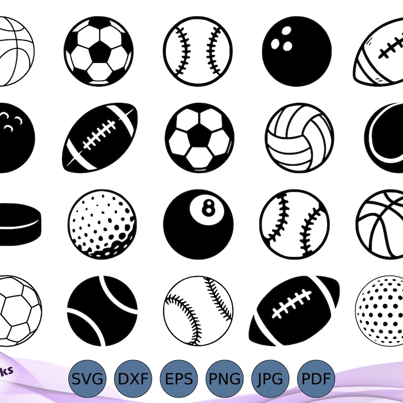 Sports Balls Birthday Svg - Etsy