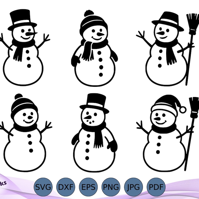 Cute Snowman Jpg Clipart - Etsy