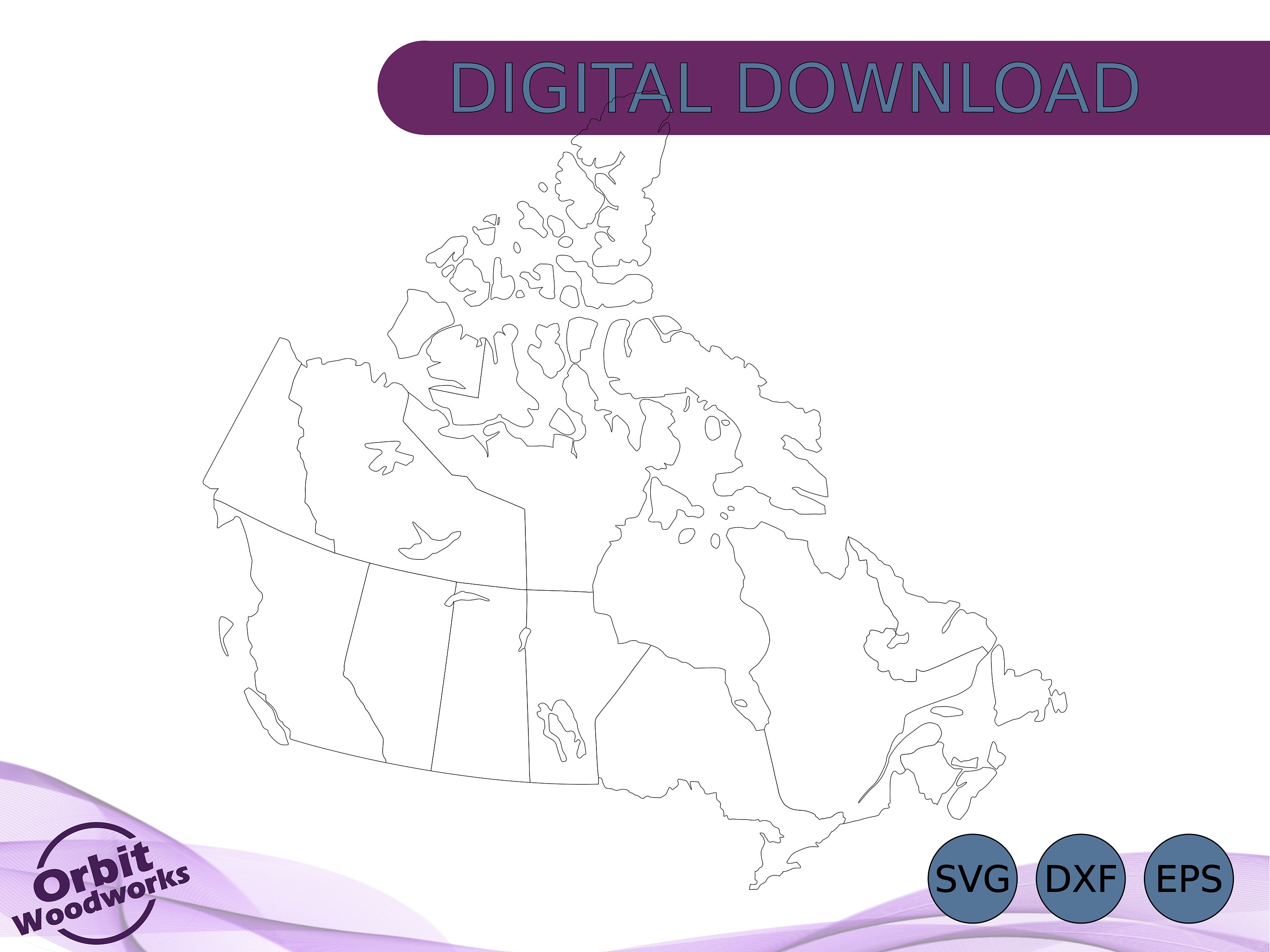 Canada Maps, 3 Map Styles, Travel Map, Photos, Coloring Book, Classroom ...