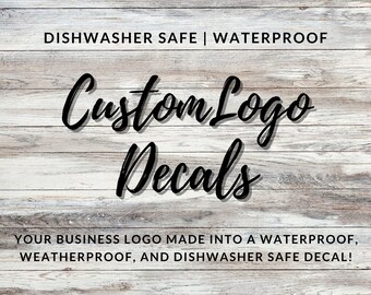 Dishwasher Safe Custom Logo Sticker/decal Waterproof - Etsy