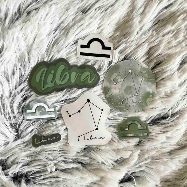 Libra Sticker - Etsy