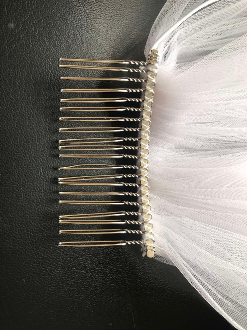 Classicchapel Wedding Bridal Veil 2 Tier Two Tier Satin - Etsy
