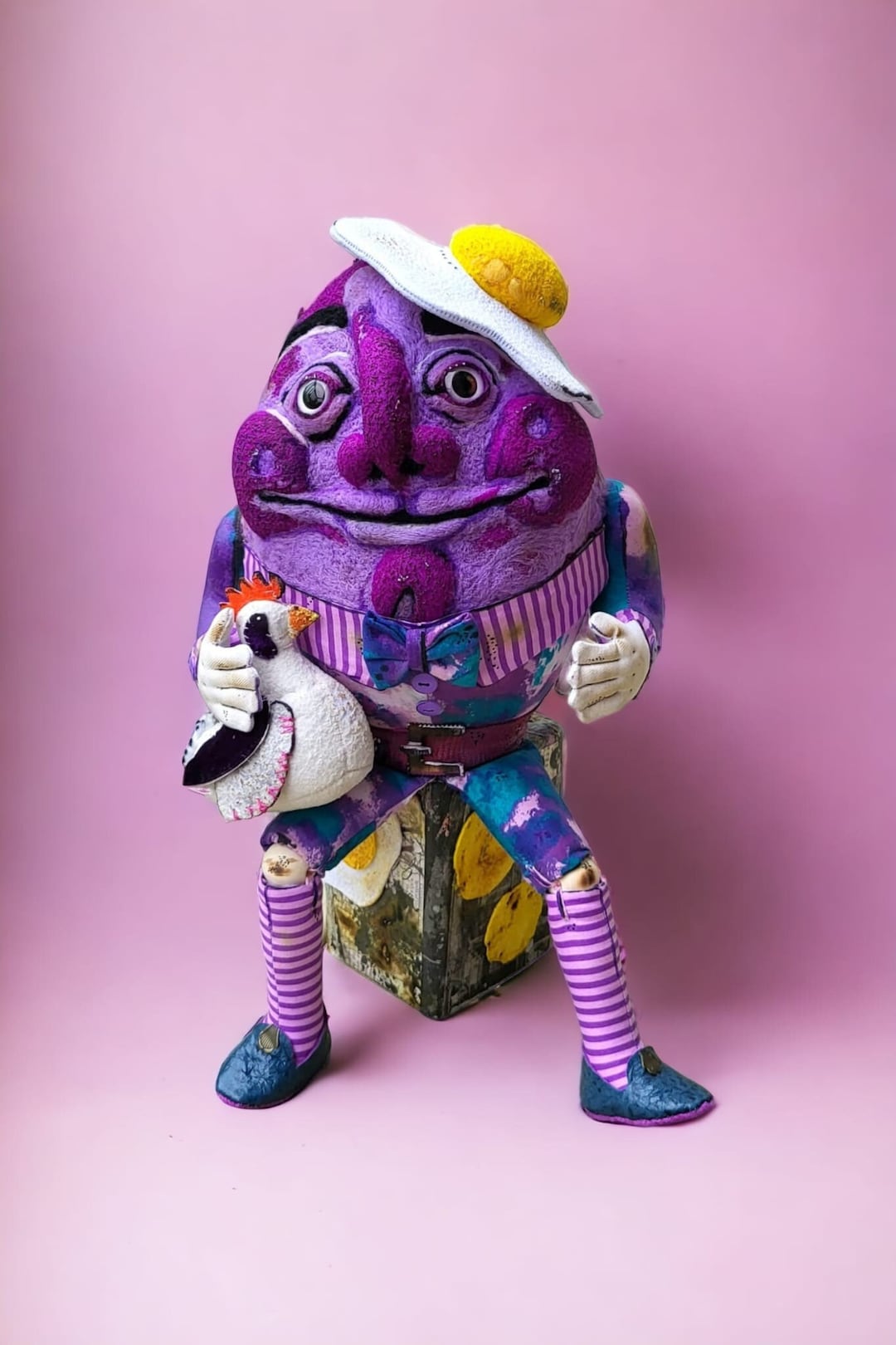 Humpty Dumpty, Artdoll, Collectible Art, Soft Sculpture, Surreal ...