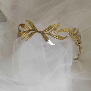 Olive Leaf Bridal Crown With Greek Goddess Style Perfect as a Tiara or ...