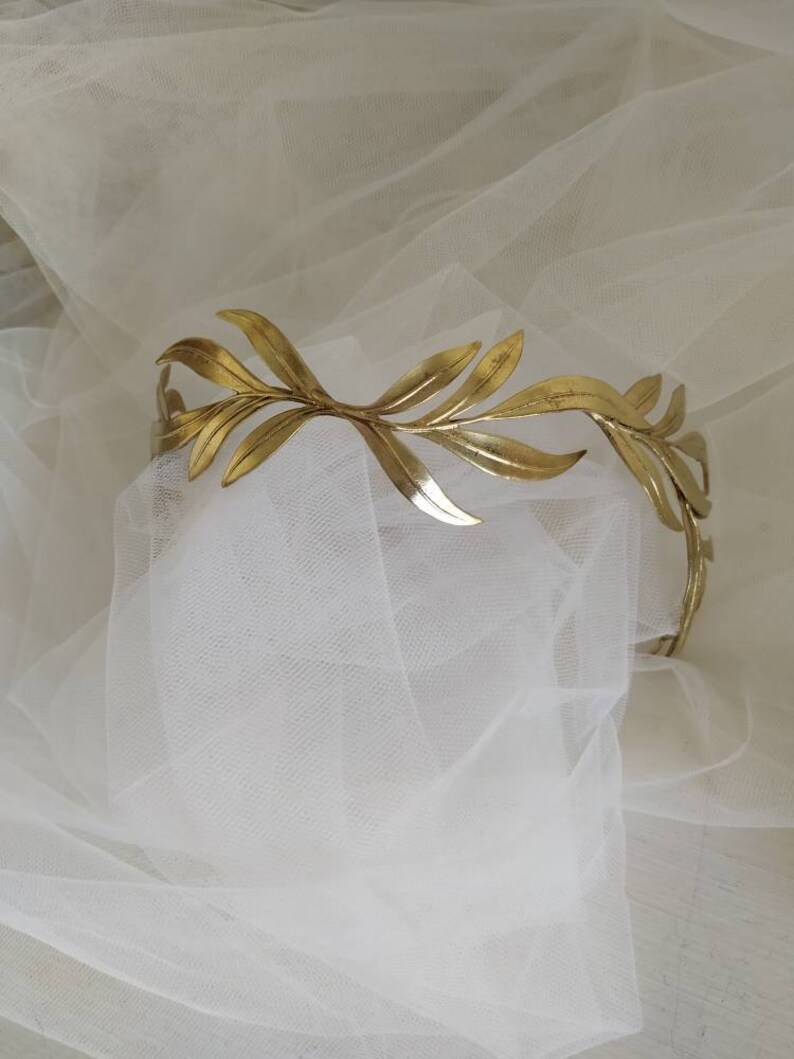 Olive Leaf Bridal Crown With Greek Goddess Style Perfect as a - Etsy