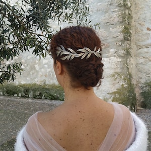 Olive Leaf Bridal Crown With Greek Goddess Style Perfect as a Tiara or ...