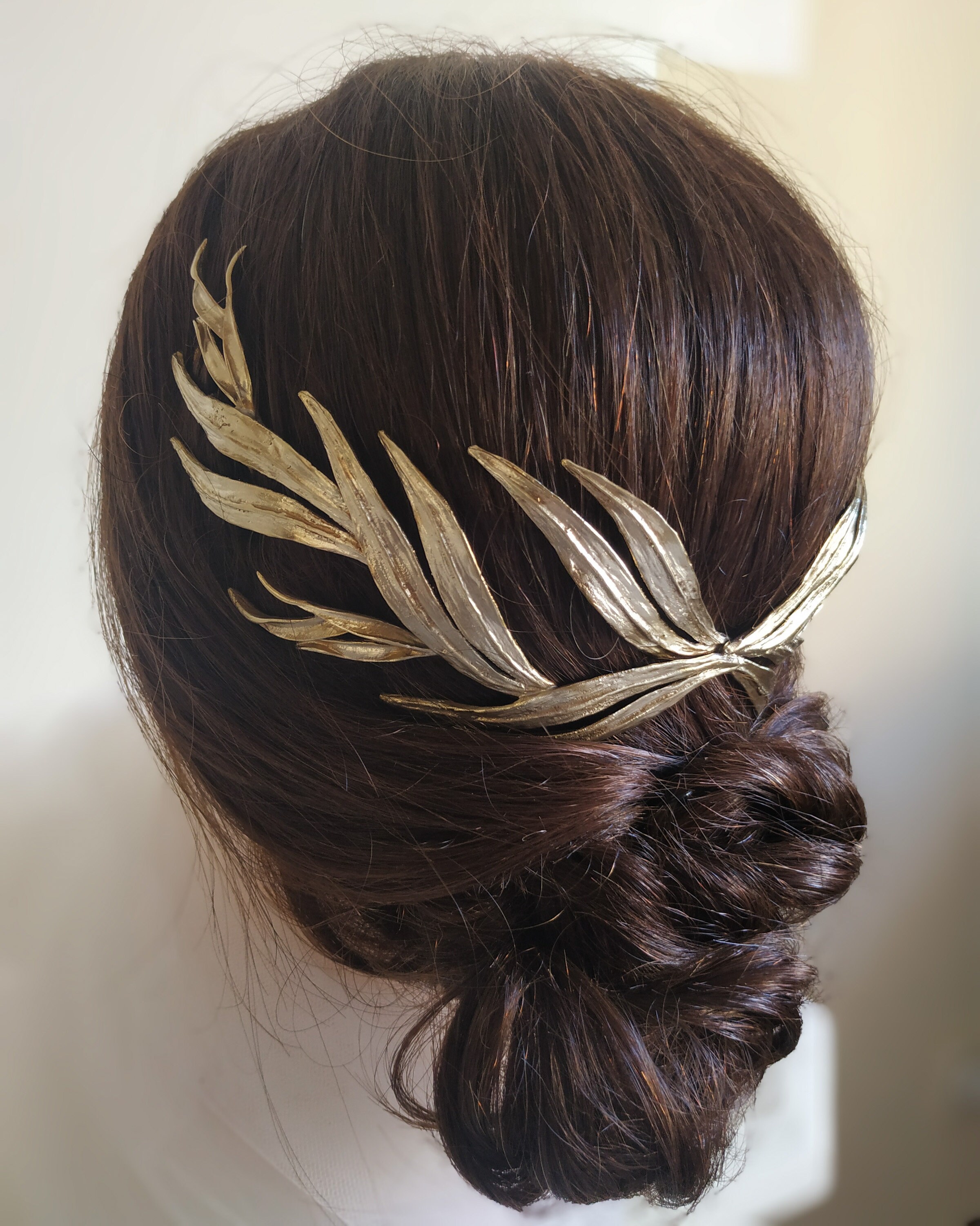 Botanical Bridal Crown With Greek Goddess Style Perfect as a Tiara or ...
