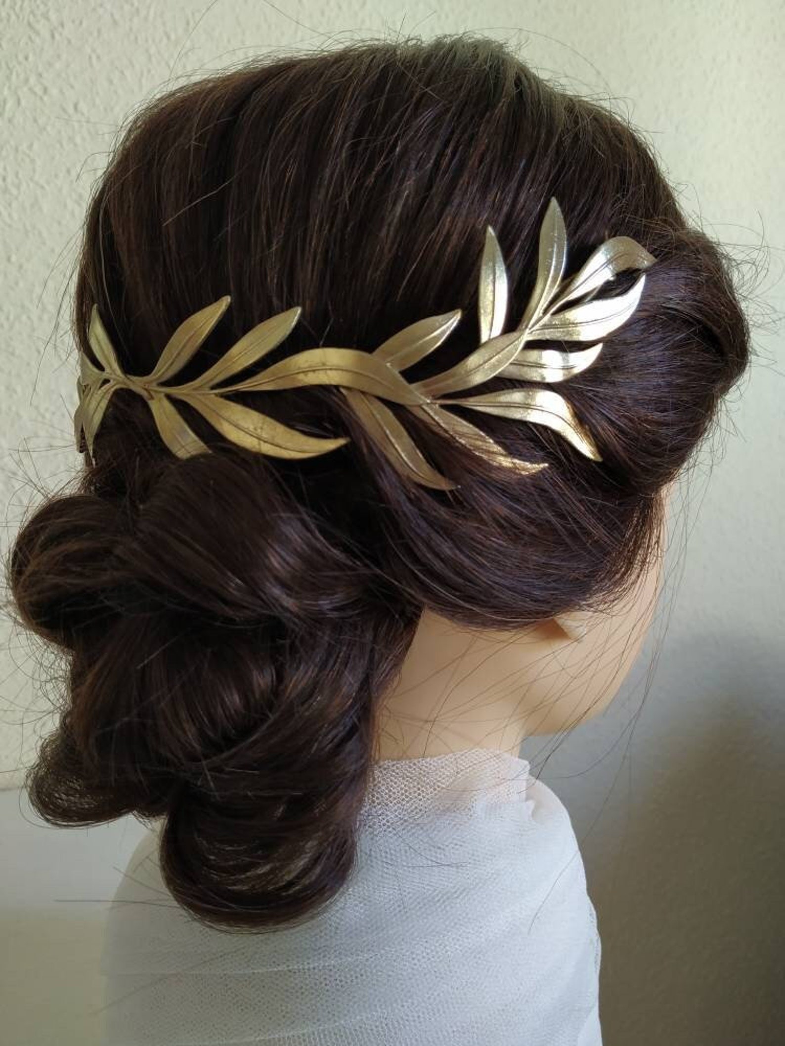 Olive Leaf Bridal Crown With Greek Goddess Style Perfect as a Tiara or ...