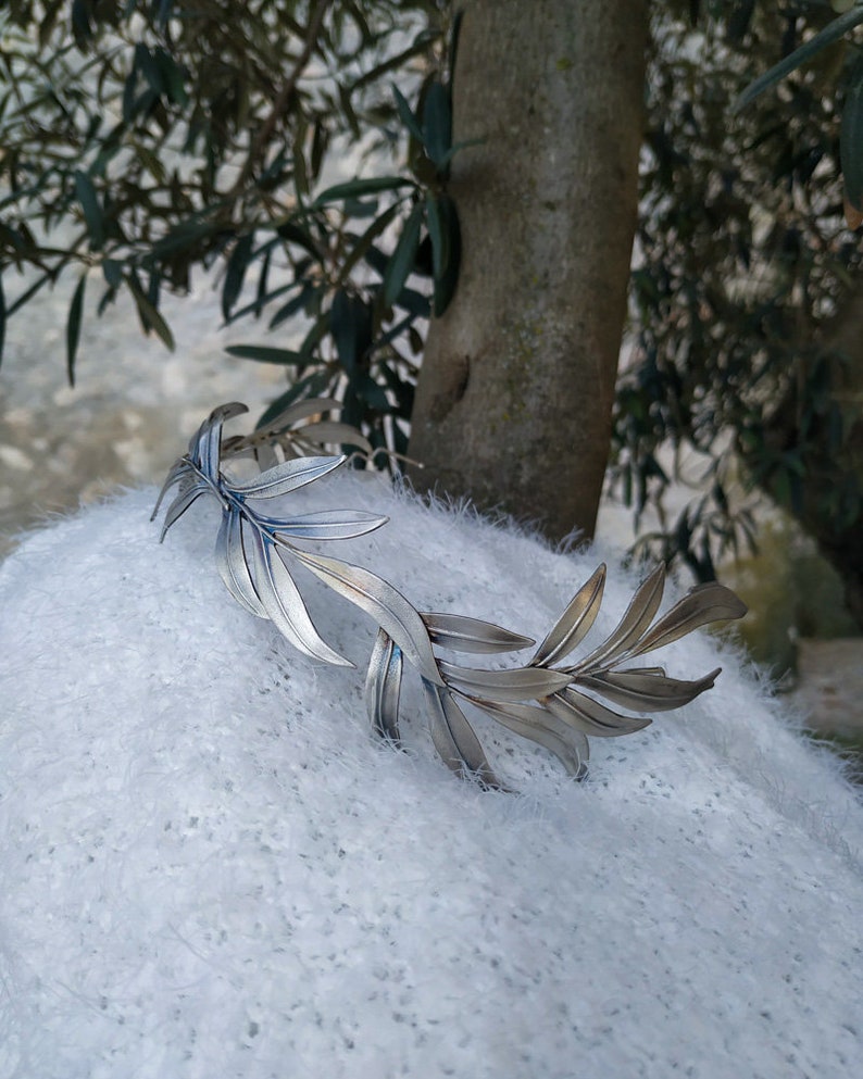Olive Leaf Bridal Crown With Greek Goddess Style Perfect as a - Etsy