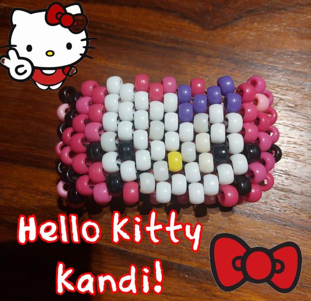 Hello Kitty Pink&black Panther Pattern - Etsy