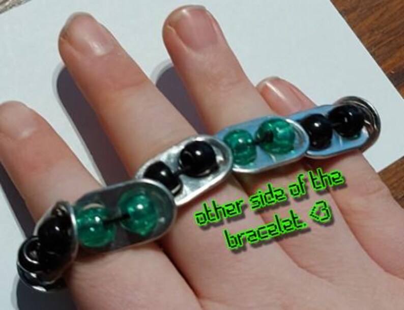 Soda Tab Monster Bracelet. Every Soda Tab Used is Recycled From Old ...