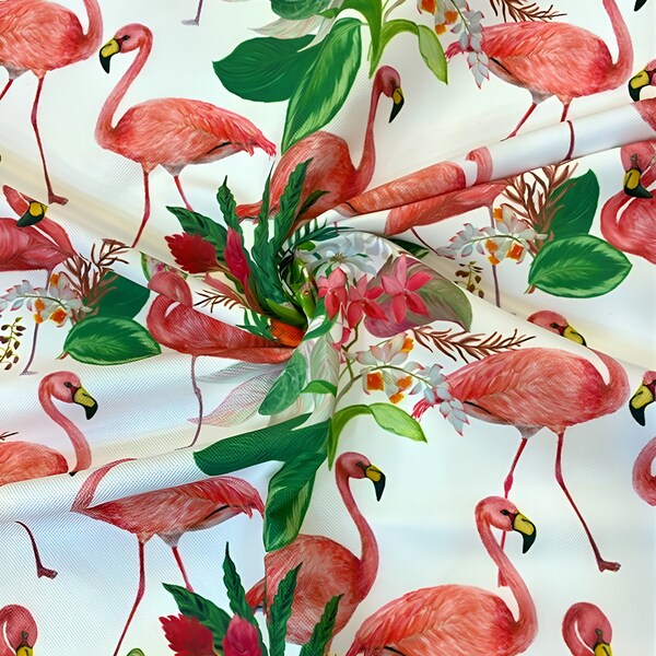 Flamingo Fabric - Etsy Canada