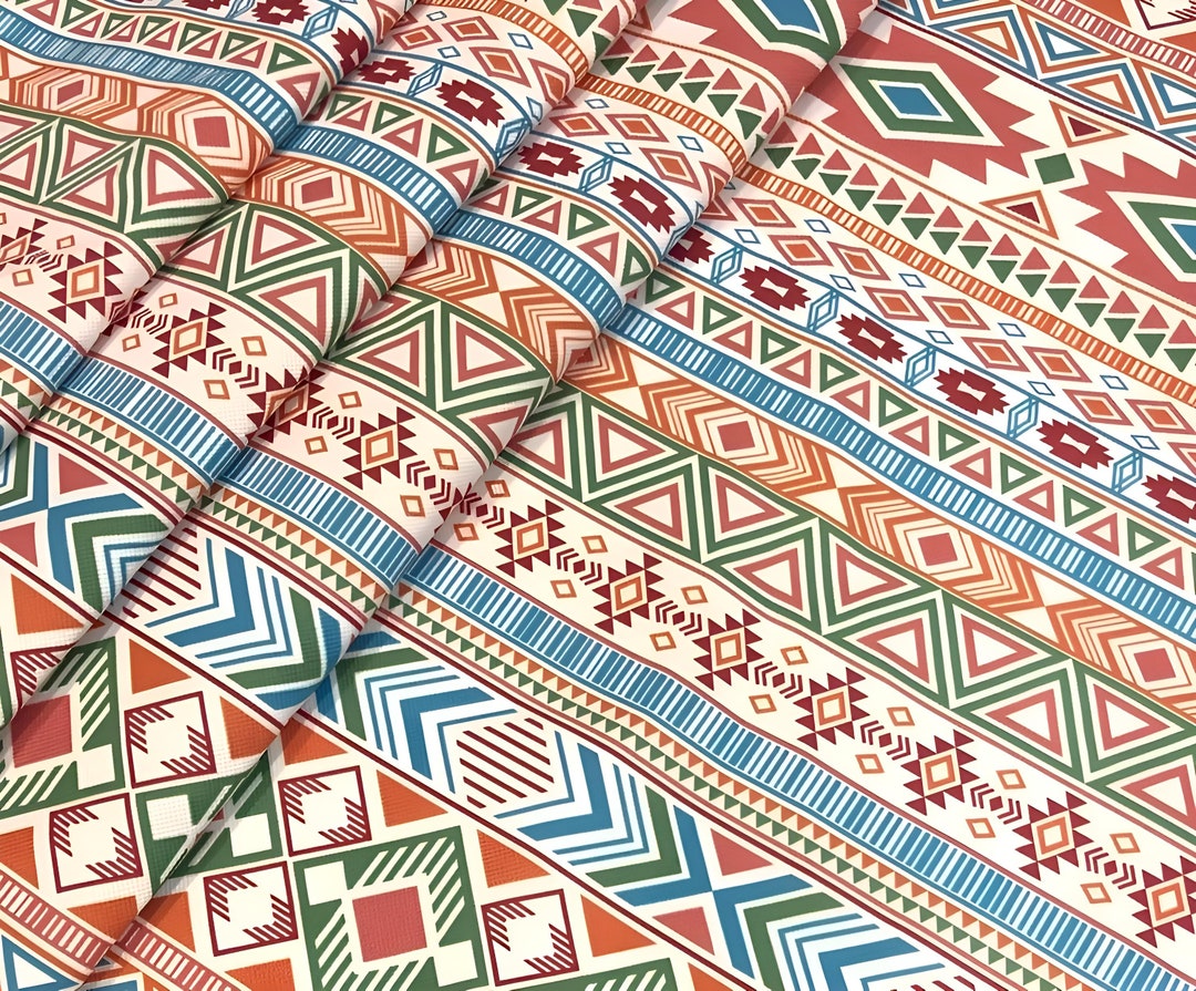 Aztec Pattern Printed Upholstery Fabric - Ideal for Home Decor, DIY ...
