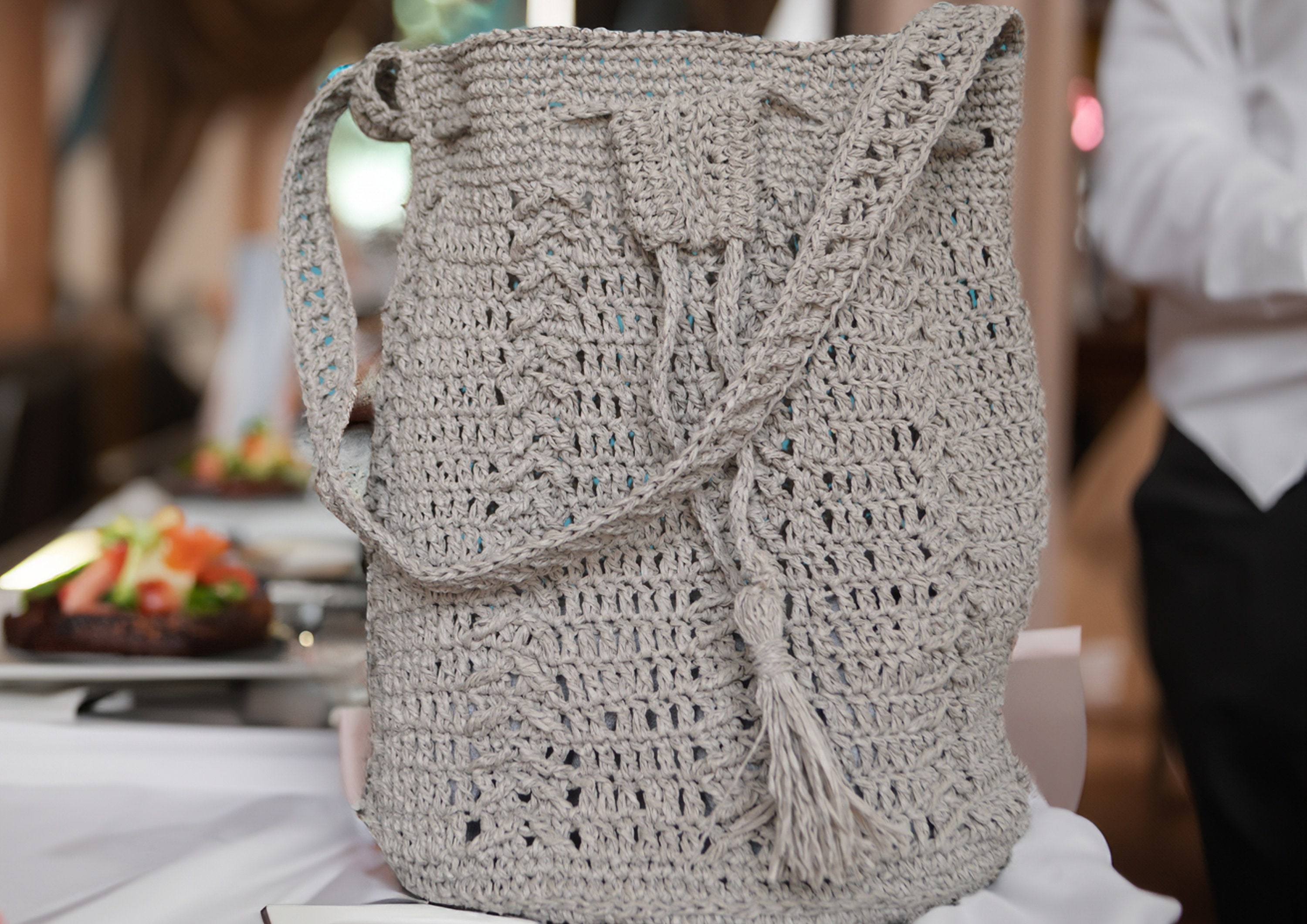 Handmade Paper Rope Bucket Bag - Eco-friendly, Boho Chic, Unique Summer ...