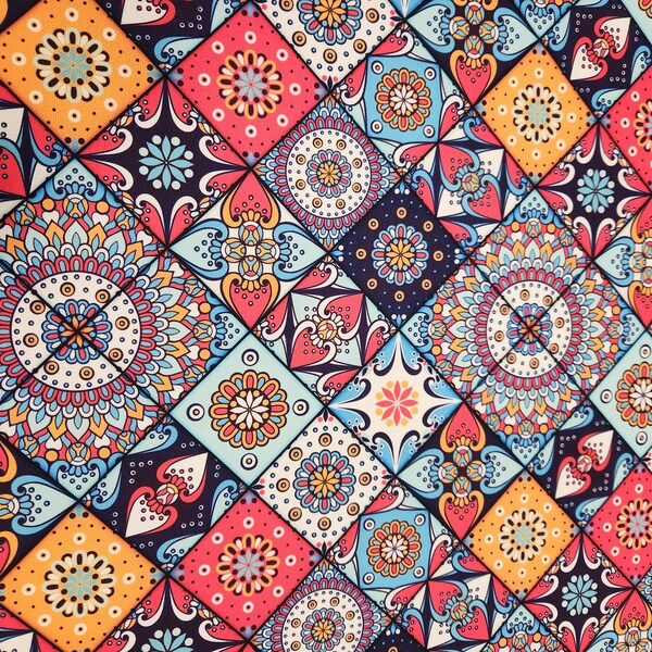 Mandala Fabric - Etsy