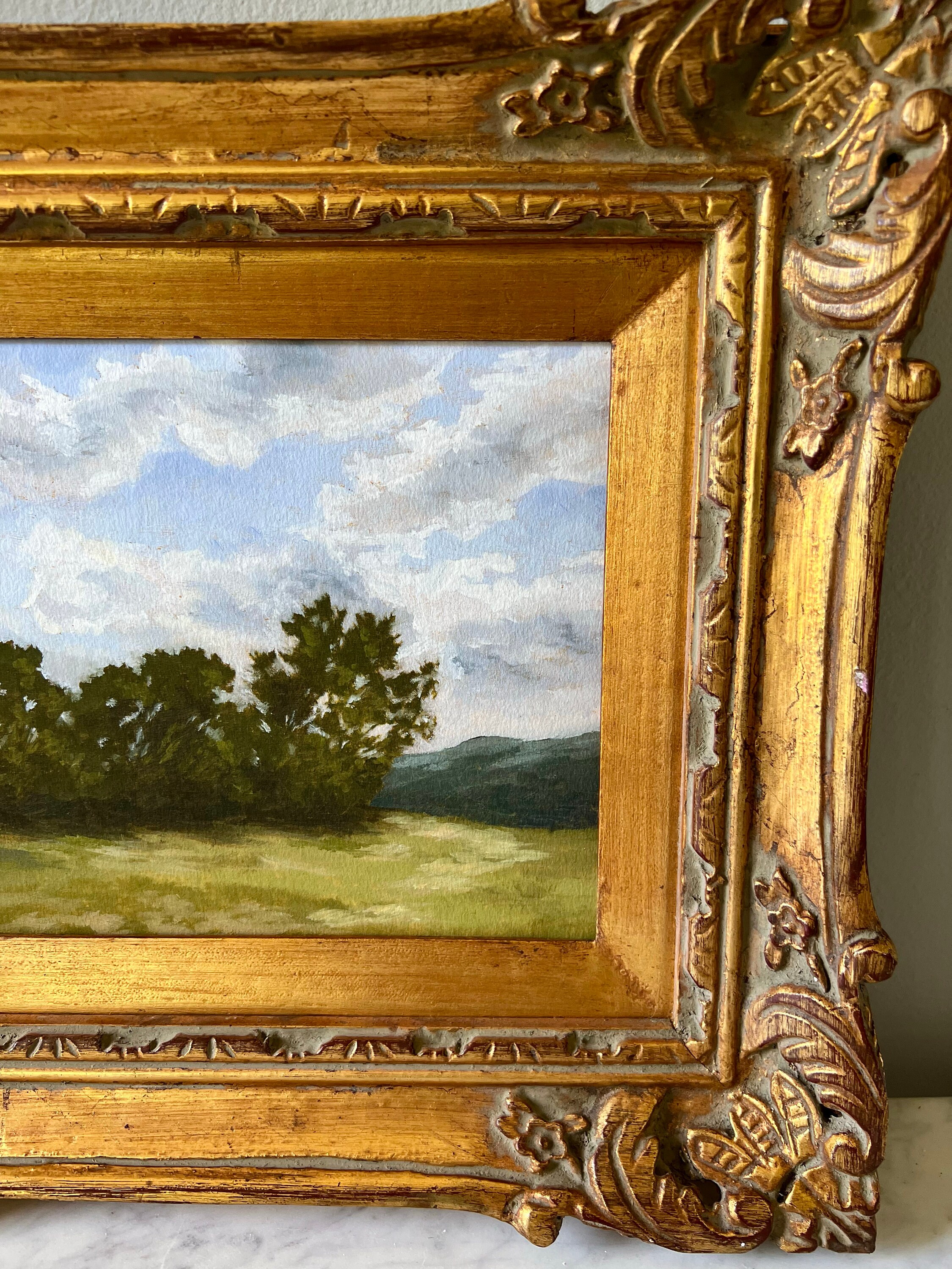 PRINT Spring Sky Study, Landscape Art Print, UNFRAMED PRINT of Original ...