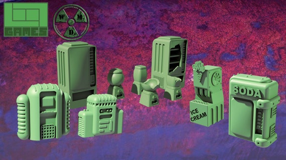 Sci-fi Vending Machines & Juke Boxes 28mm Wargaming Scenery - Etsy