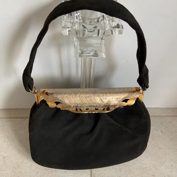 Vintage Suede Flap Bag - Etsy UK