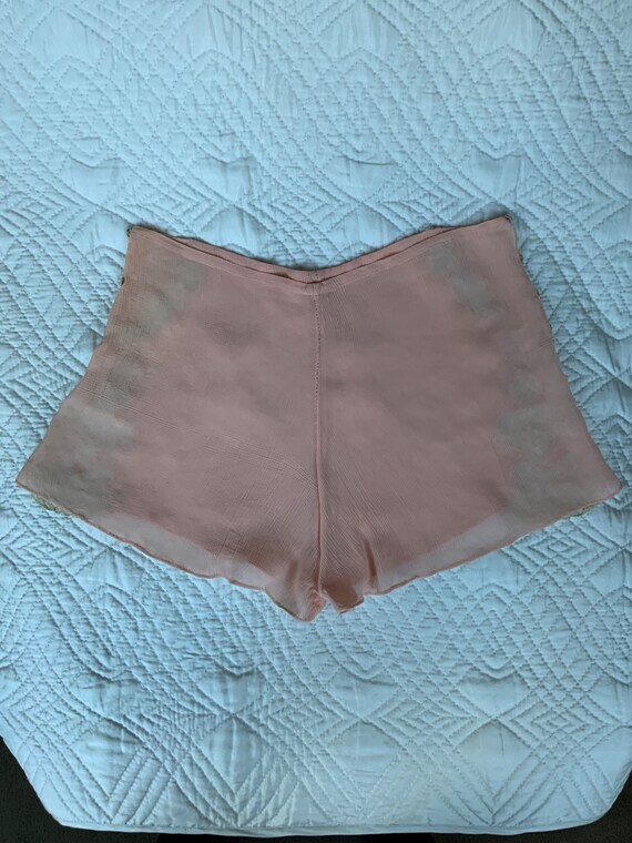 Original Vintage 1920s 1930s Soft Peach Flapper Short… - Gem