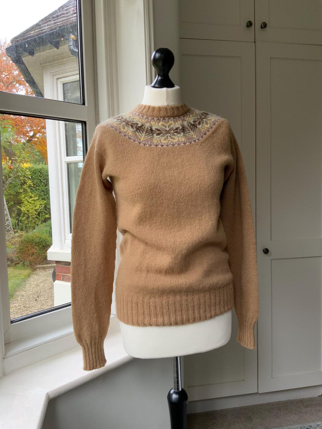 Vintage 1970s Scottish Shetland Wool Knitwear Hand Made Jumper Sweater ...