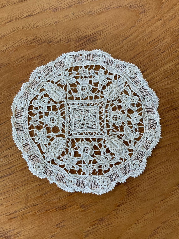 Original Vintage 1930s/40s Point De Venise Needle Lace Set of - Etsy