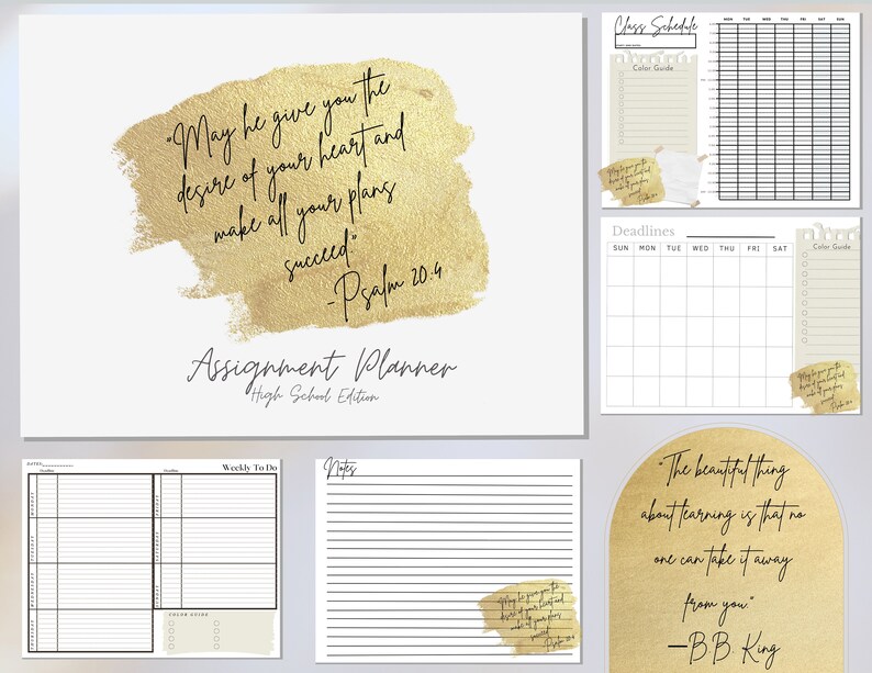 Bible Verse High School Planner - Etsy