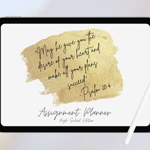 Bible Verse High School Planner - Etsy