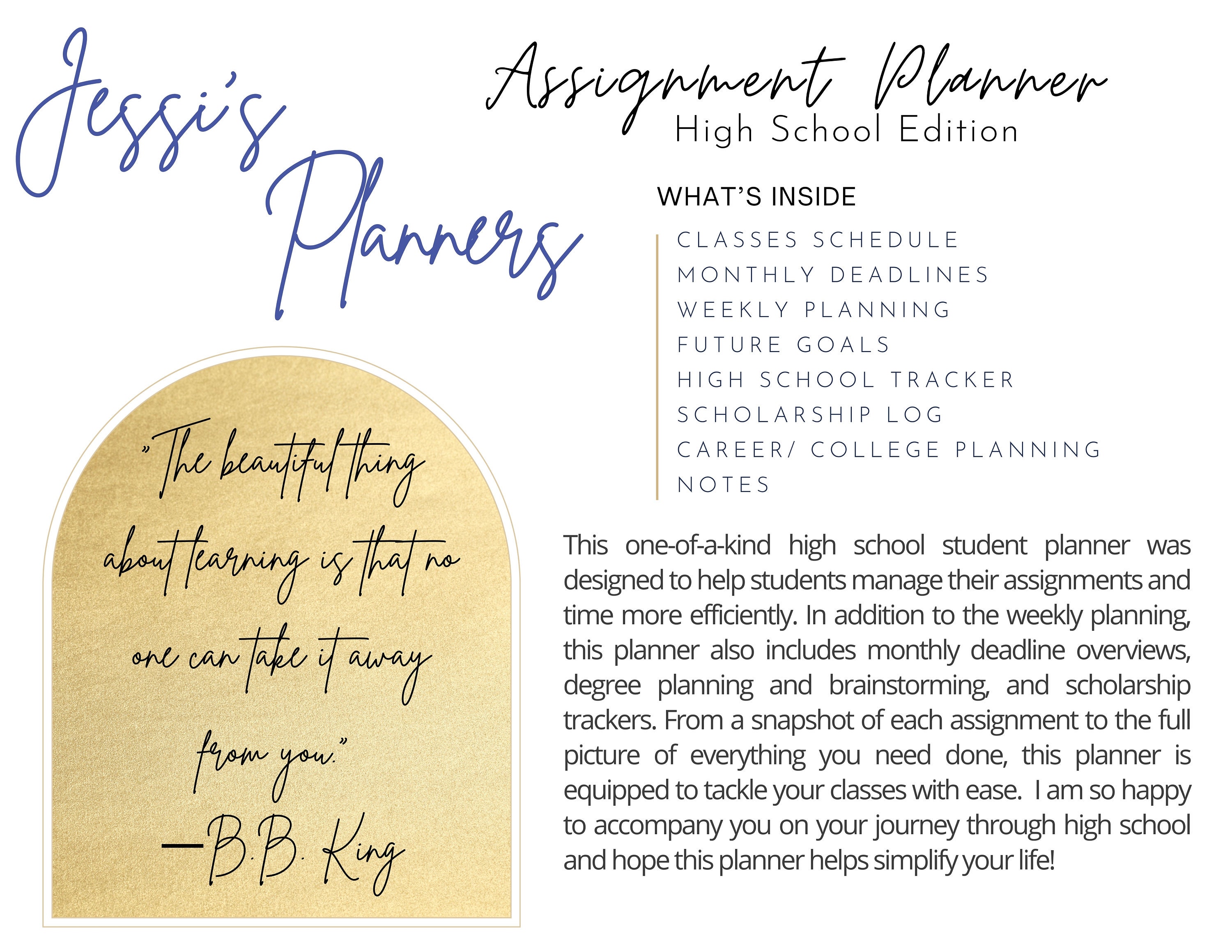 Bible Verse High School Planner - Etsy