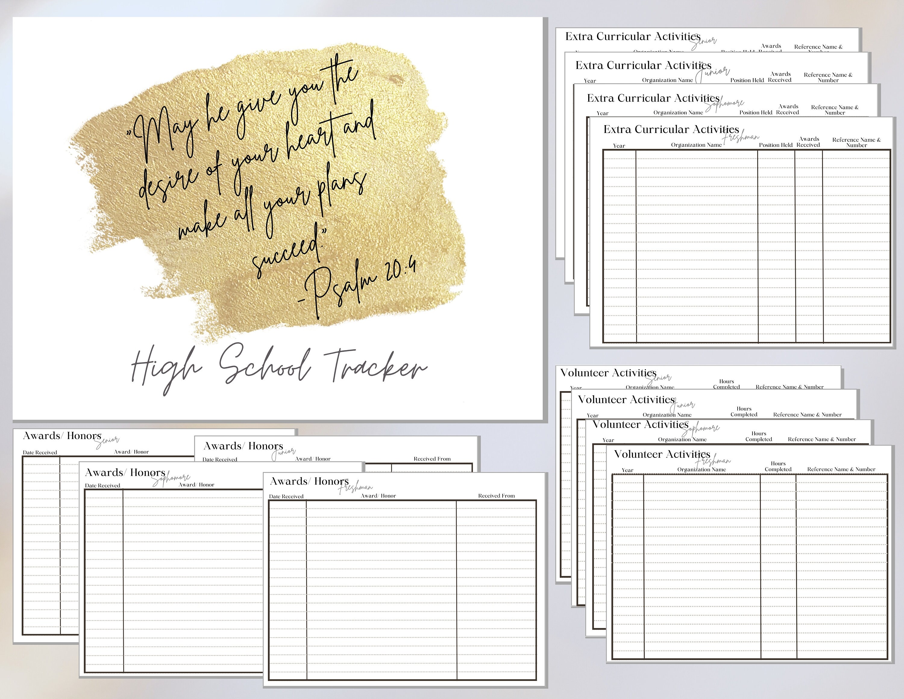 Bible Verse High School Planner - Etsy