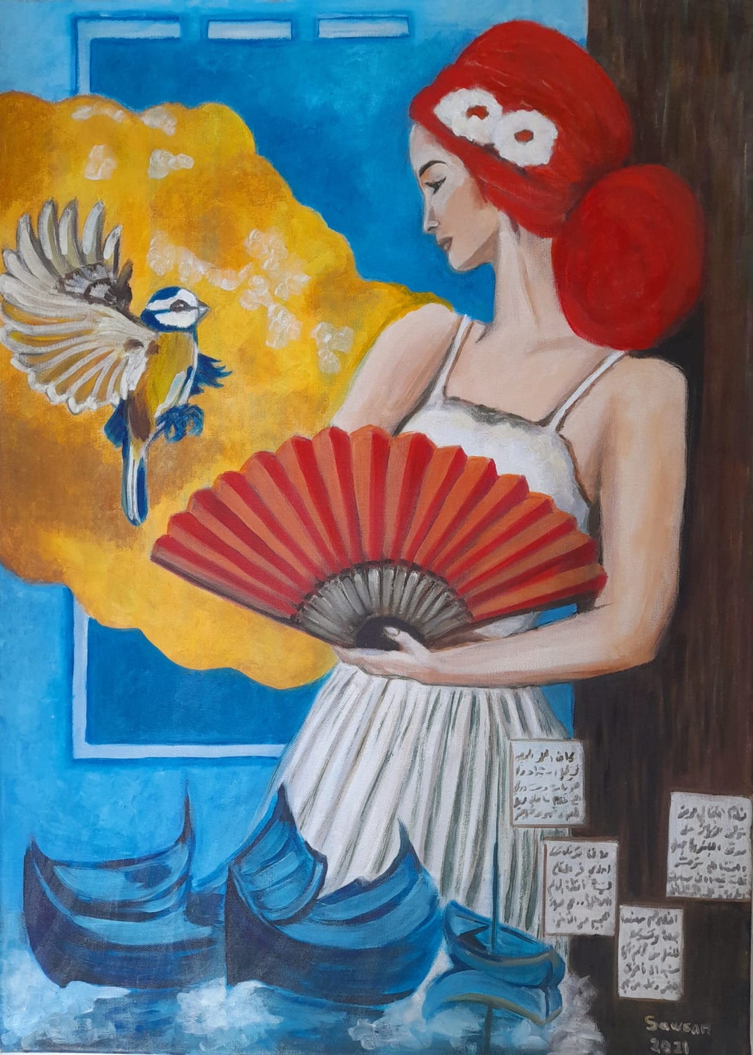 Freedom - Oil Painting - Handmade Painting - Original Painitng- Signed ...