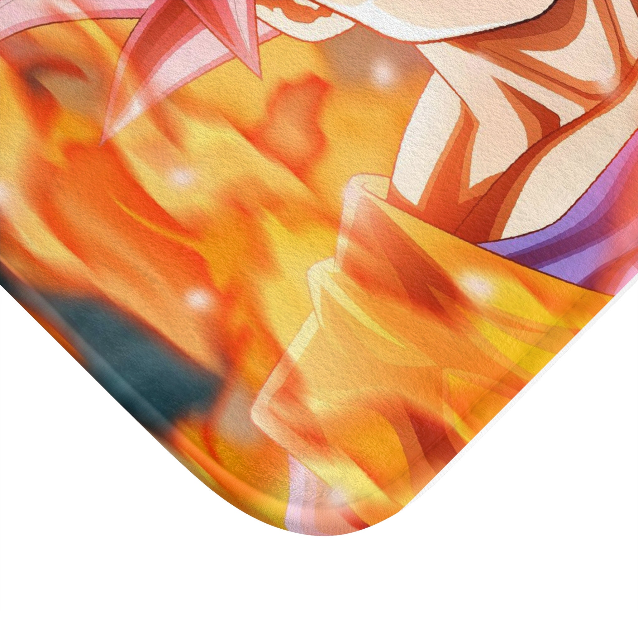 Dragon Ball Bath Mat, Goku Kaioken Red Hair, Kids Bath Mat, Shower Rug ...
