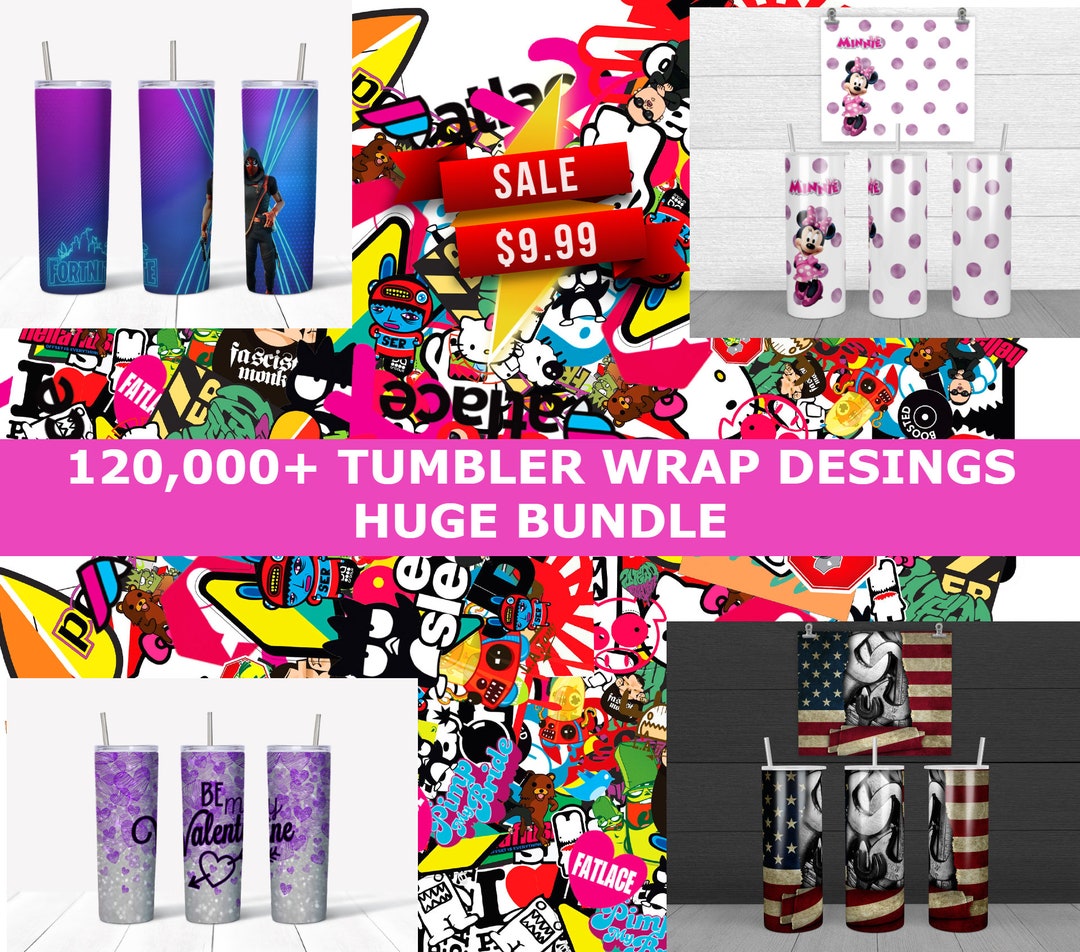 120k+ TUMBLER WRAP BUNDLE Photo Insert Designs - Bundle Tumbler ...