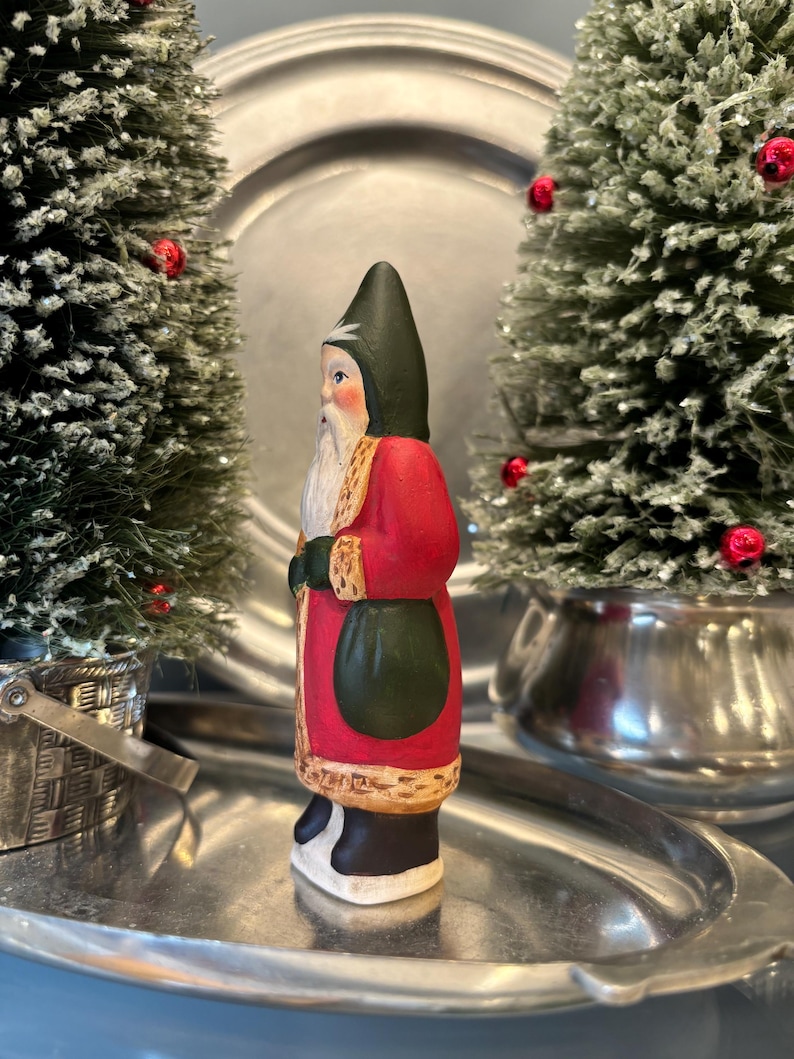 Chalkware Santa Claus. Good Cheer. Handcrafted USA - Etsy