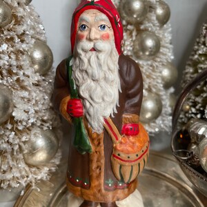 Happy Christmas. Chalkware Santa Claus - Etsy