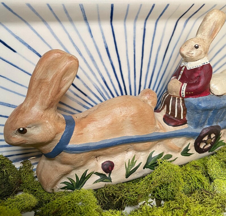Spring Forward. Chalkware Bunny/rabbit. Spring/easter. Unique Gift ...