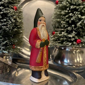 Chalkware Santa Claus. Good Cheer. Handcrafted USA - Etsy