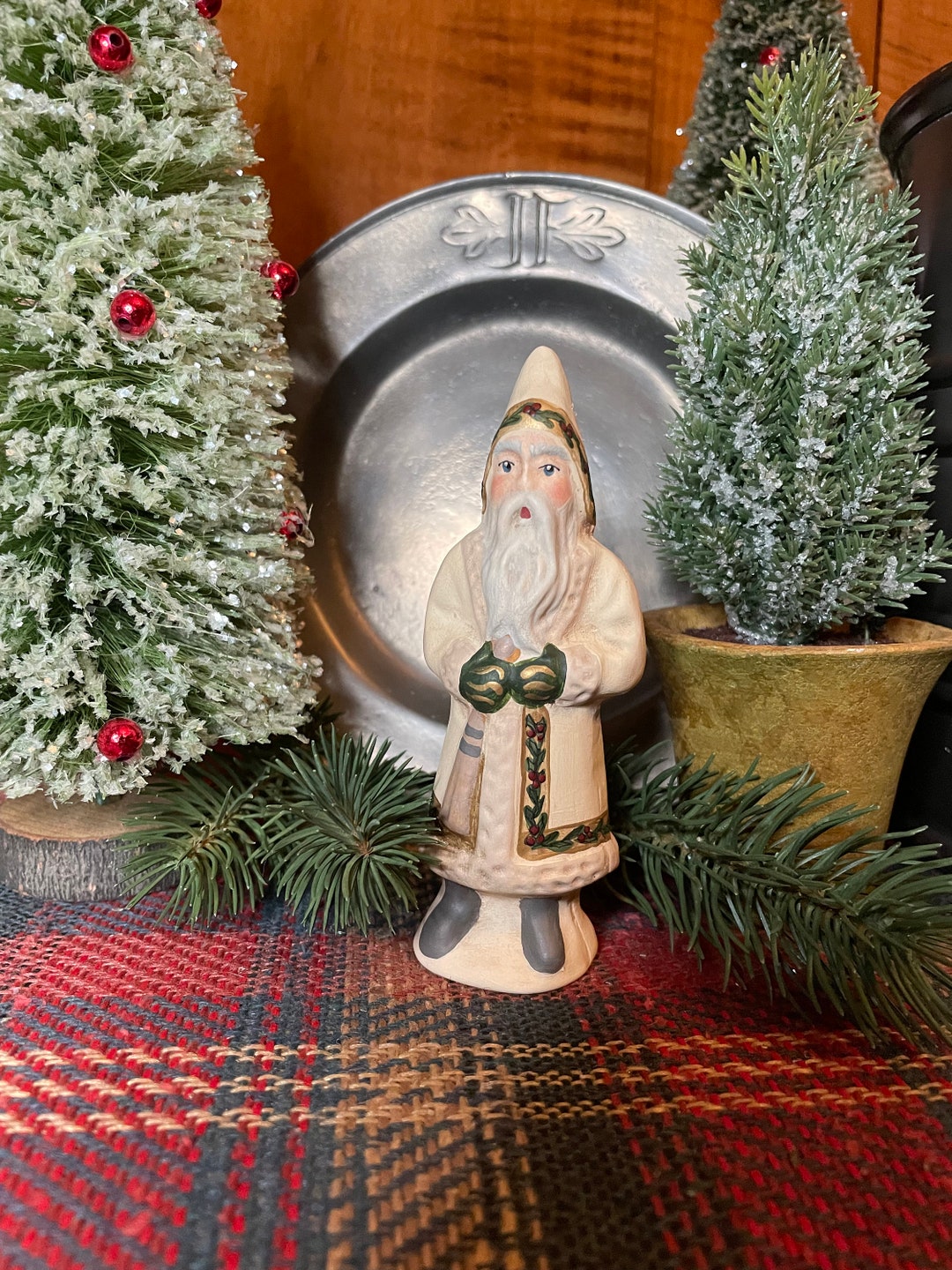 Joy. Chalkware Santa Claus - Etsy