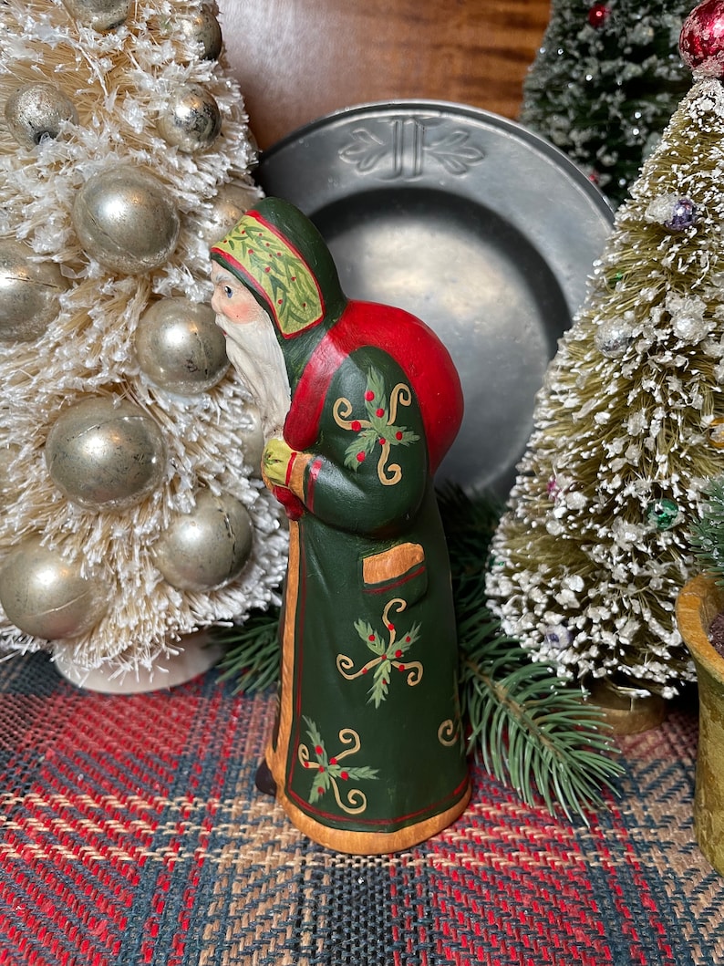Cold Winters Night. Chalkware Santa Claus - Etsy