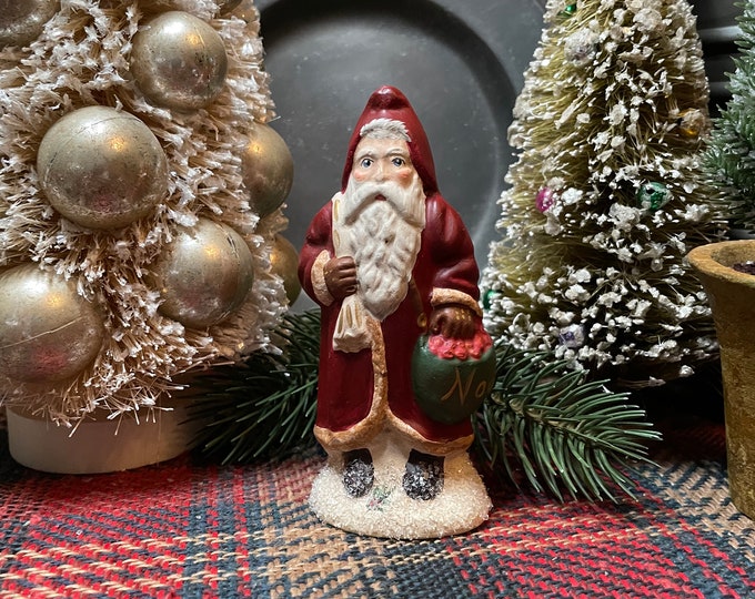 Holiday Treats. Chalkware Santa Claus - Etsy