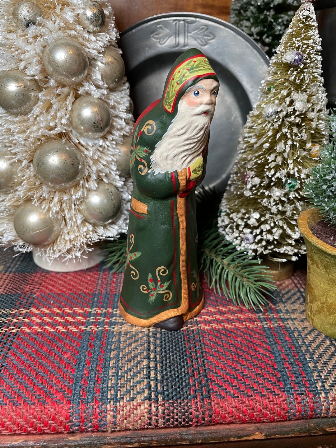 Cold Winters Night. Chalkware Santa Claus - Etsy