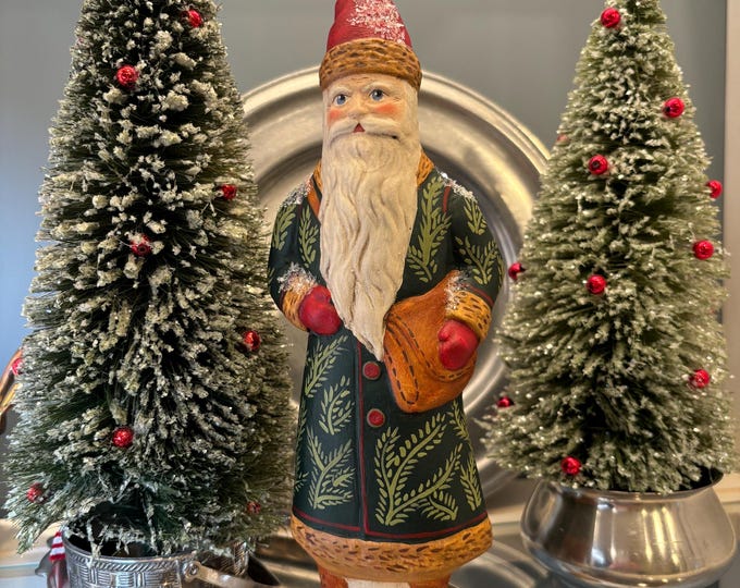 Home for Christmas. Chalkware Santa Claus. Bellsnickle. - Etsy