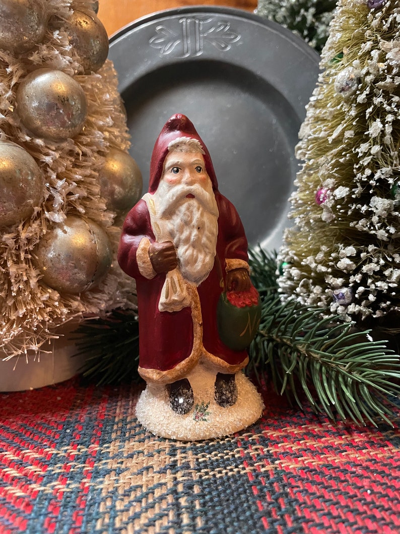 Holiday Treats. Chalkware Santa Claus - Etsy