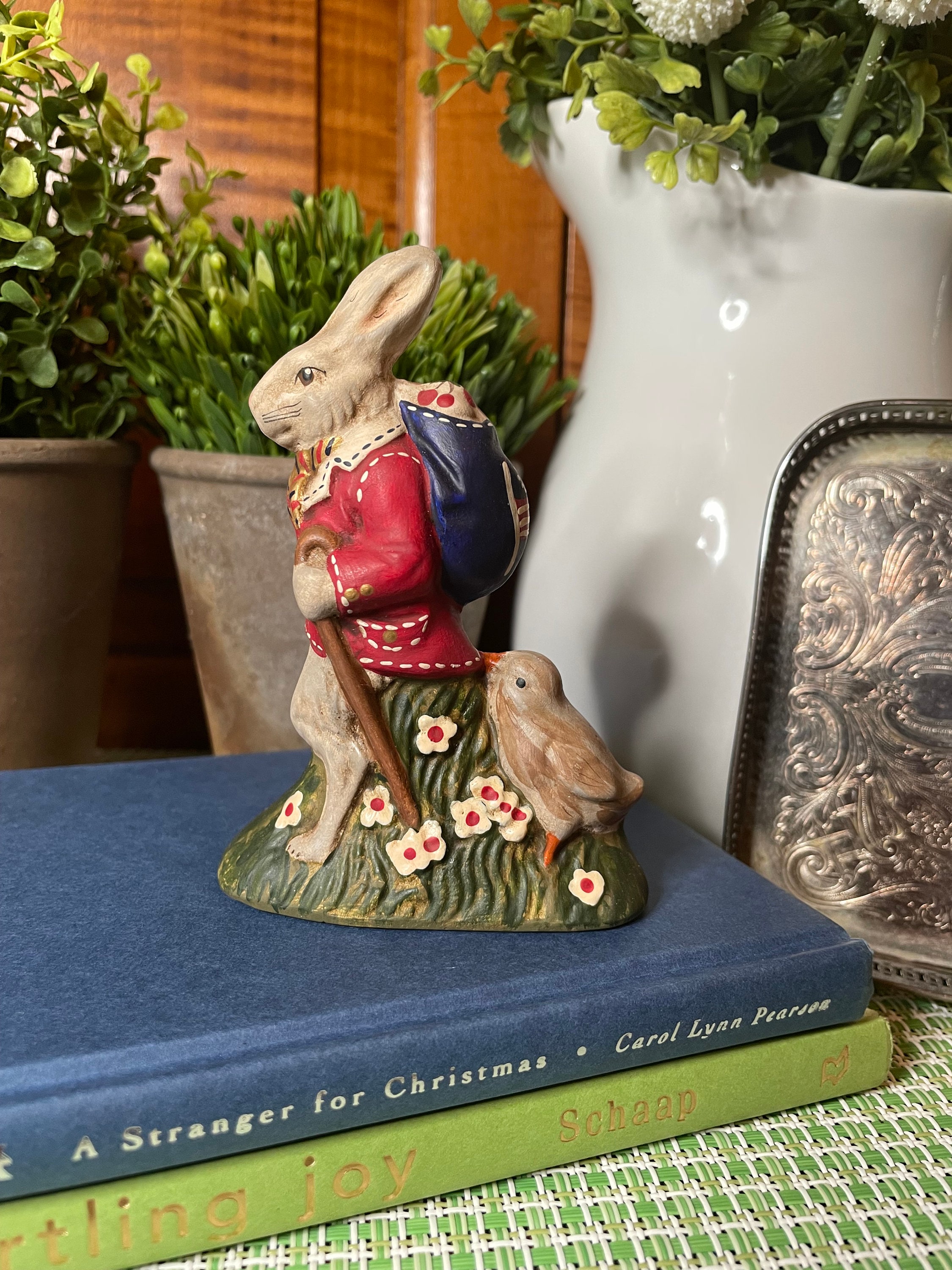 Cherry Festival. Chalkware Rabbit/bunny. Patriotic. Spring/summer - Etsy