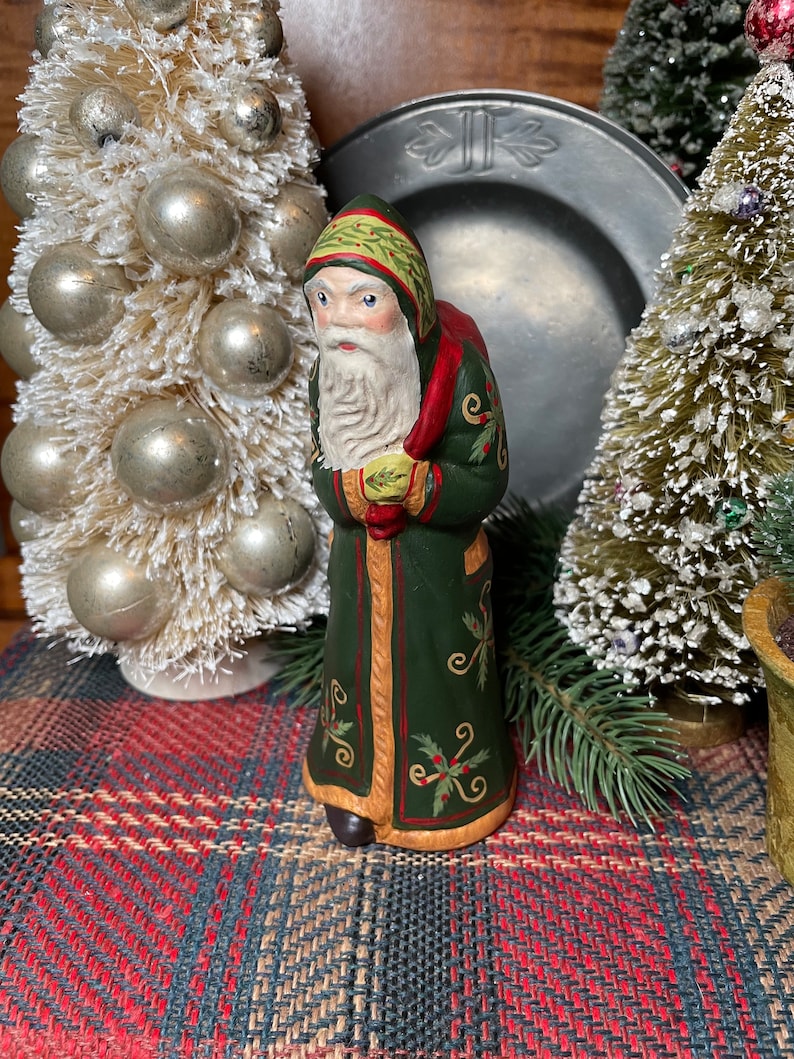 Cold Winters Night. Chalkware Santa Claus - Etsy