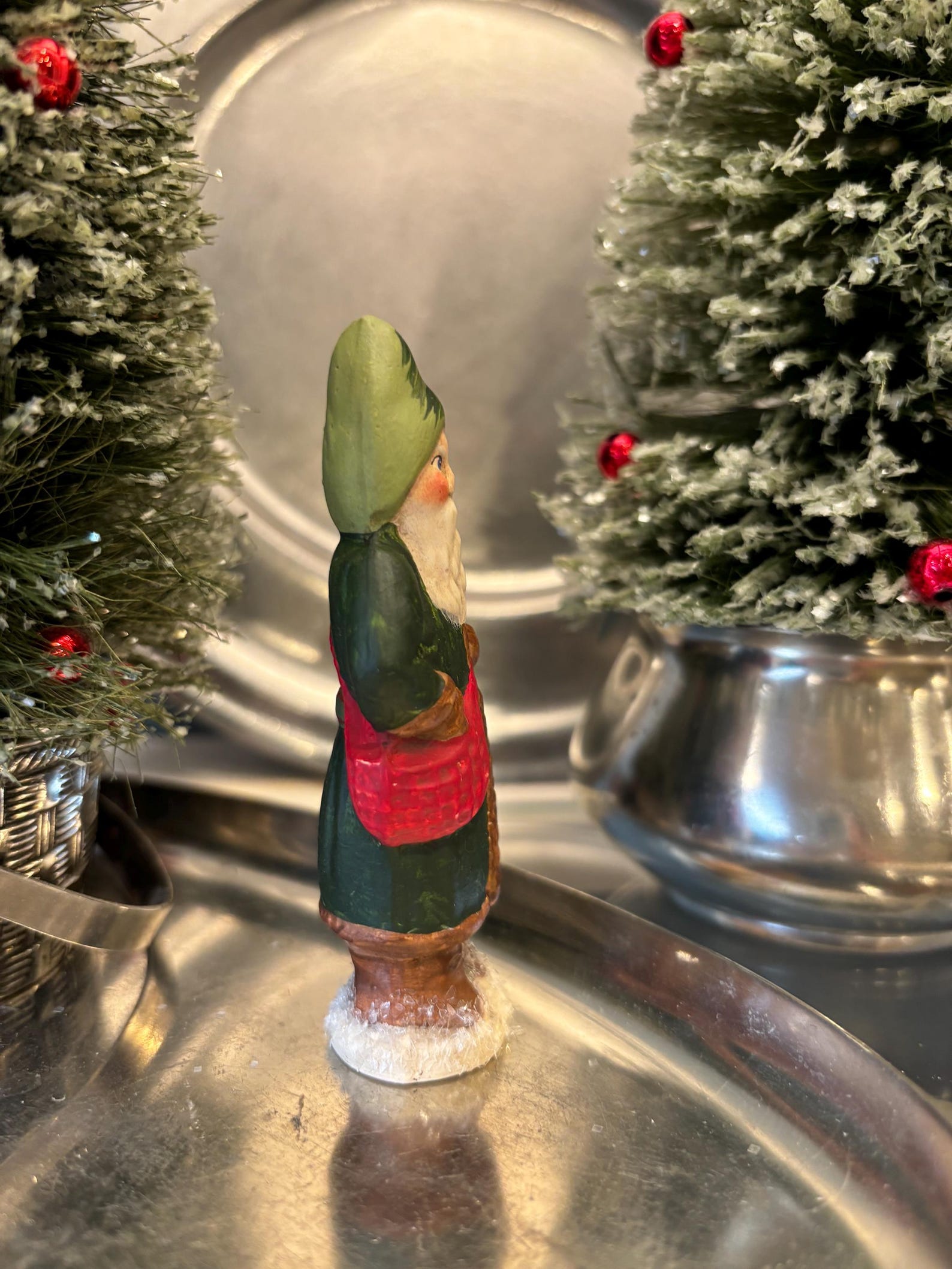 Tiny Treasure. Chalkware Santa Claus - Etsy