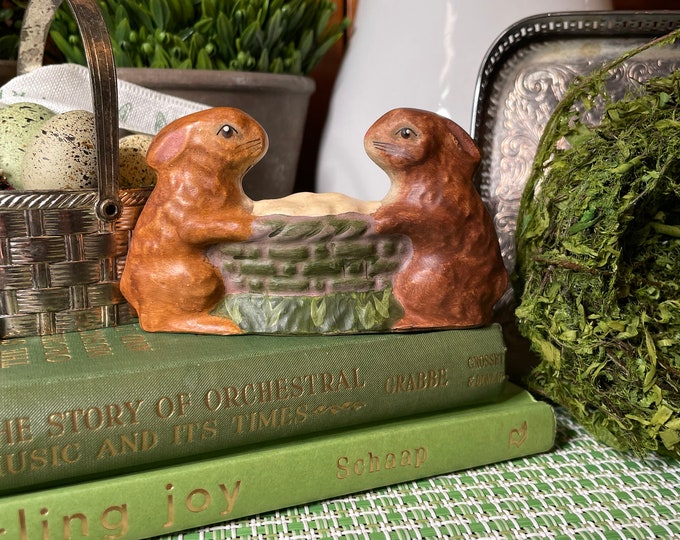 Chalkware Rabbits/bunnies. Easter/spring - Etsy