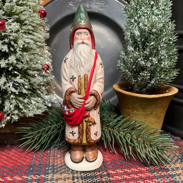 Chalkware Santa - Etsy