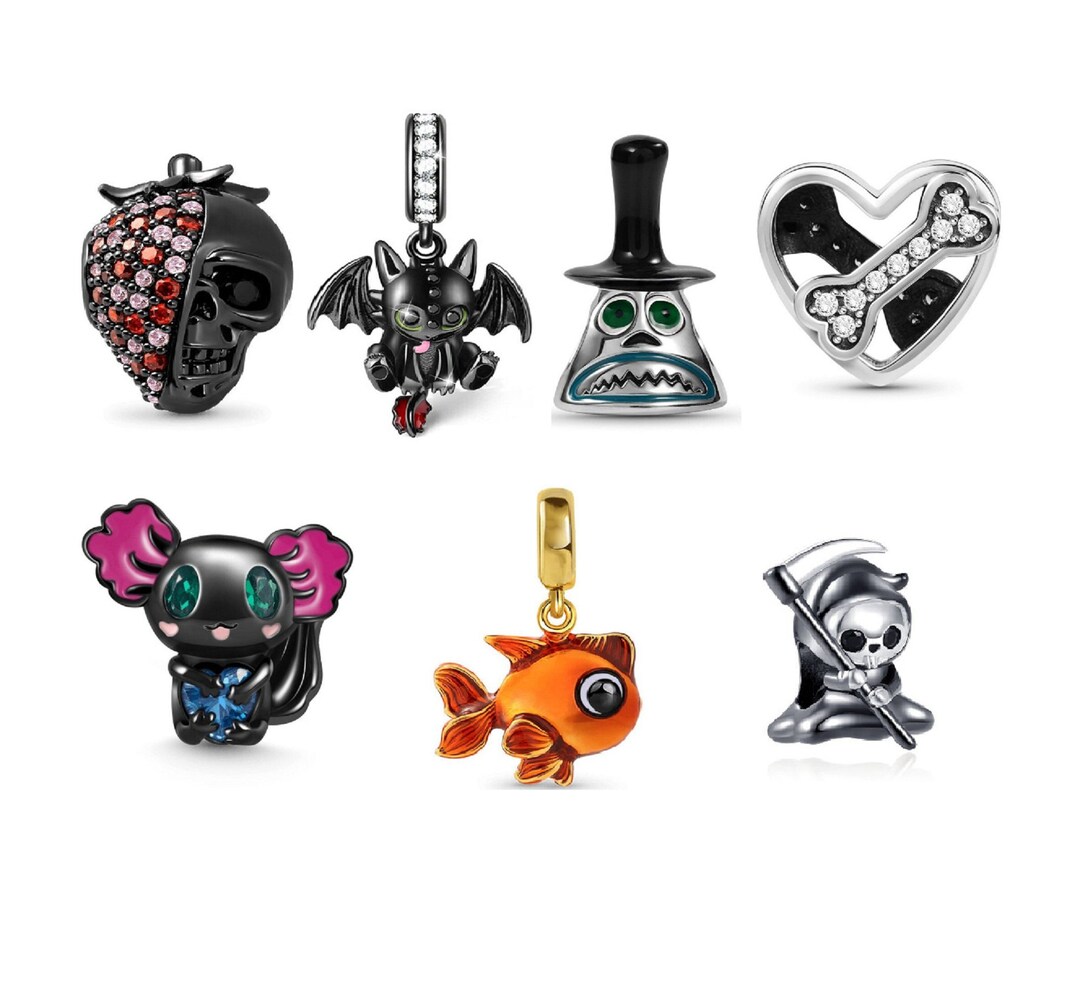 Halloween Charms Black Little Dragon Charm Cat Charm for - Etsy