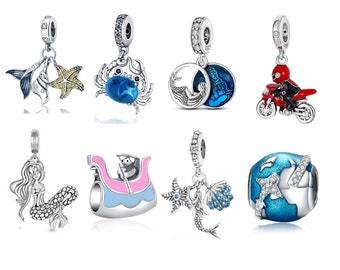 Motorcycle Pandora Charm - Etsy