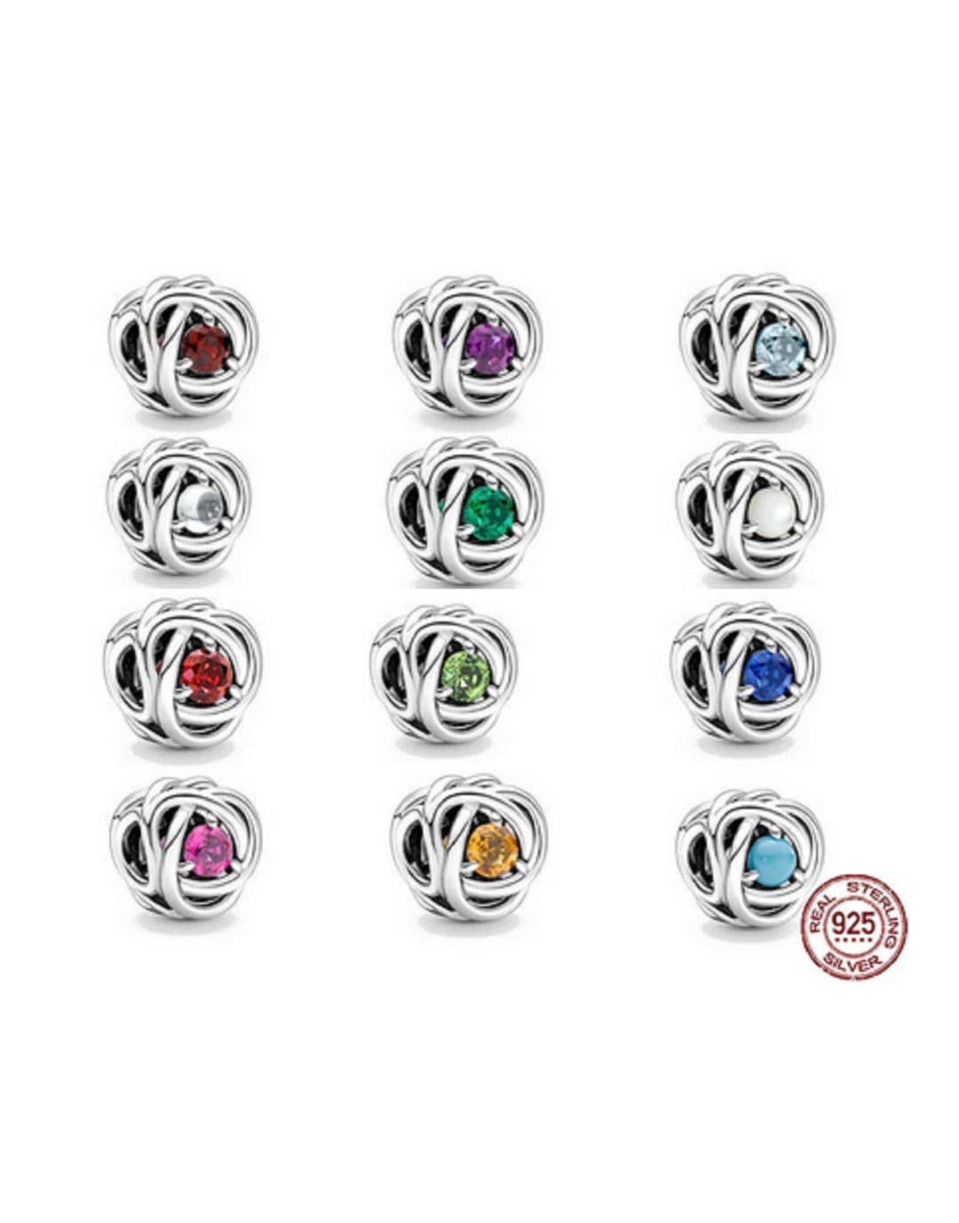 New Birthstone Charms for Bracelet Birth Month Charm Birthday Charms ...